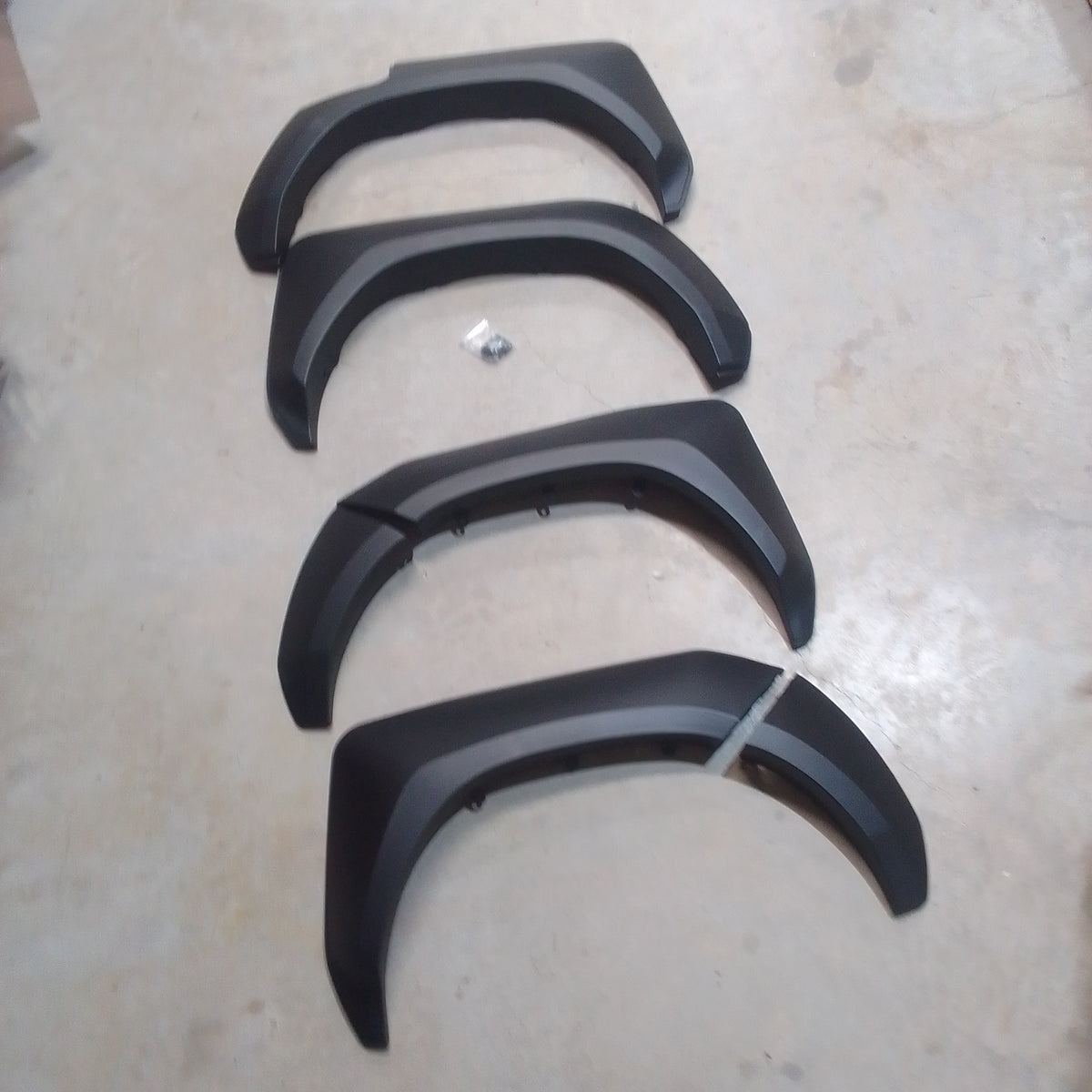Toyota Hilux GR type fender flares matt black (6 pce) - the4x4store.co.za