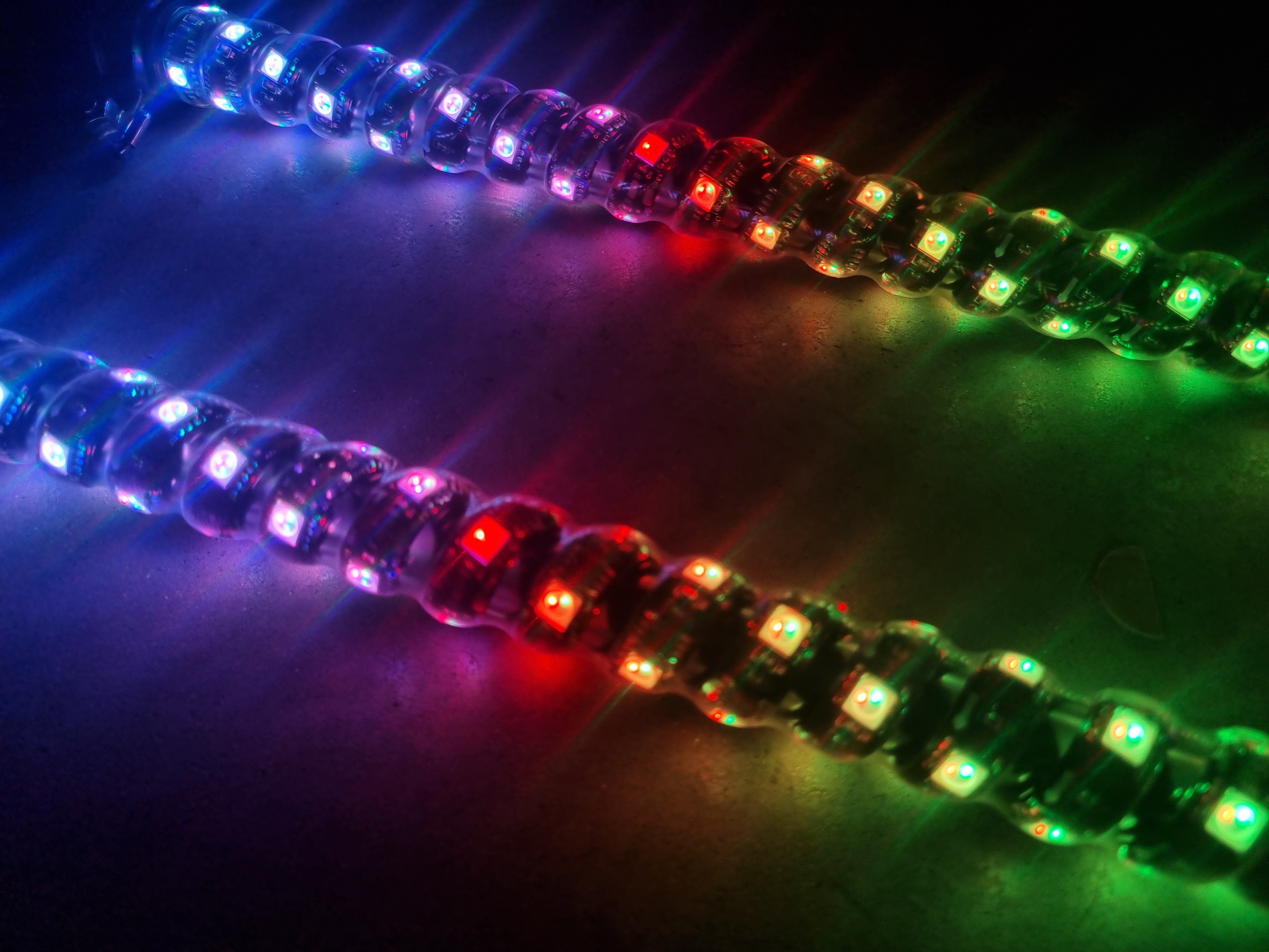 5ft Double Full RGB LED Whip Lights - the4x4store.co.za