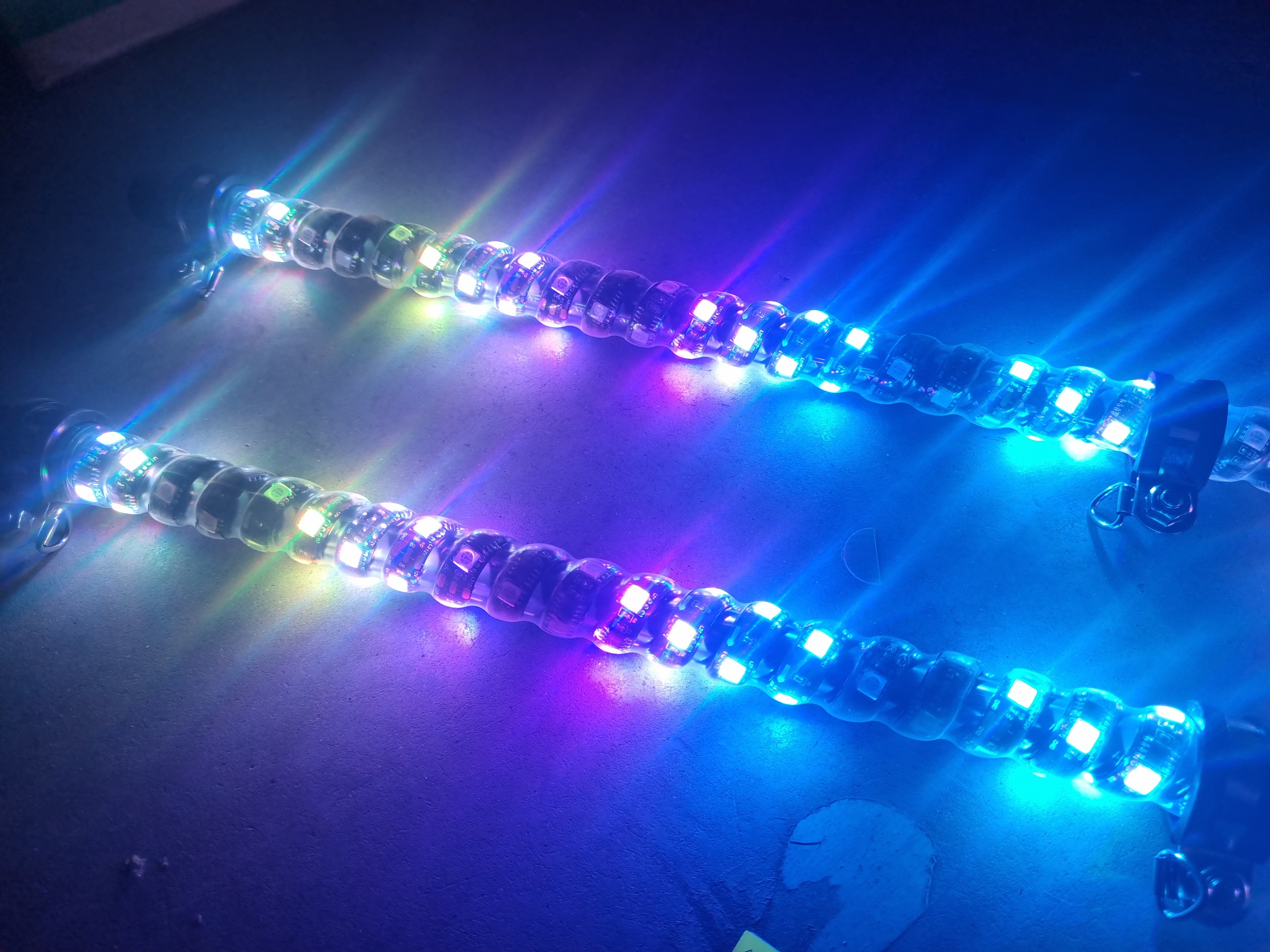 5ft Double Full RGB LED Whip Lights - the4x4store.co.za
