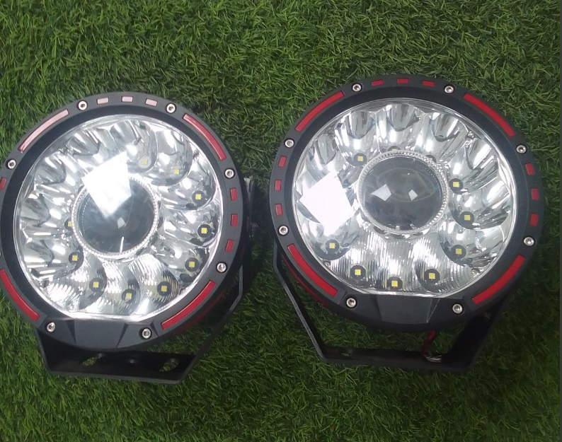 7 Inch Spotlight set 45 Watt- Red - the4x4store.co.za