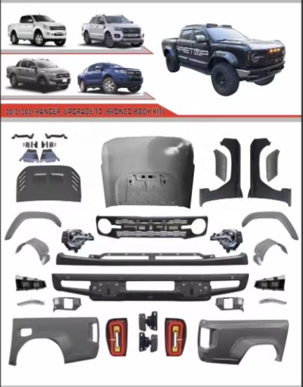 Ford ranger T6/T7/T8 to Ford Bronco Raptor conversion kit - the4x4store ...