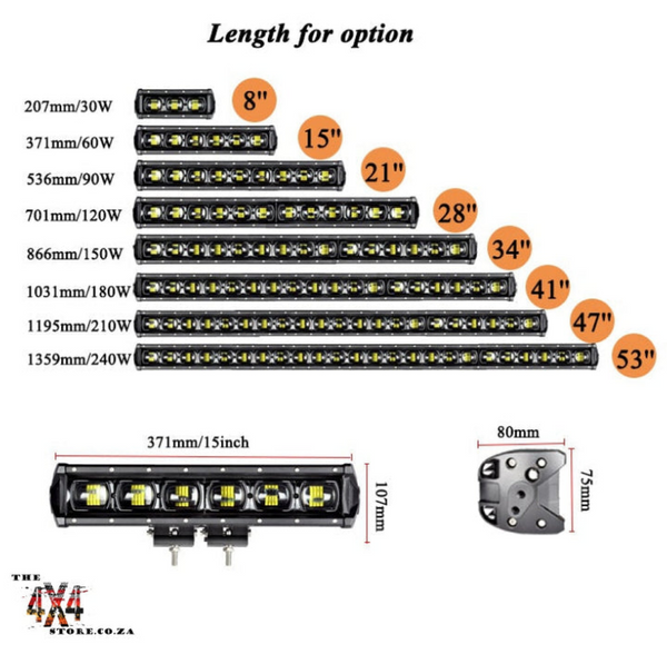 Led Light bars - the4x4store.co.za