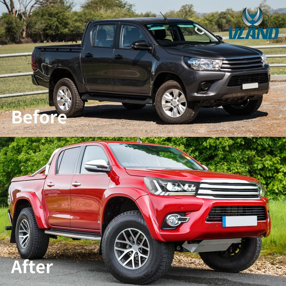 Toyota Hilux GD6 LED Headlights Vland 2016 -2019 Non Cambus ...