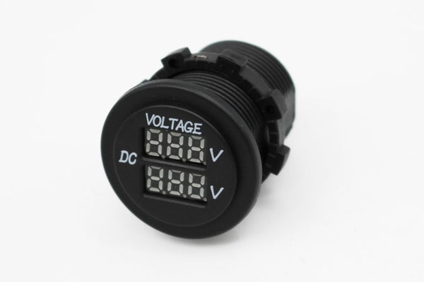 Dual Volt Meter Round - the4x4store.co.za