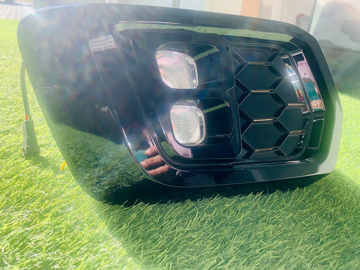 Ford Ranger, T8 & Wildtrak Gloss LED Fog Lights Black 2019 ...