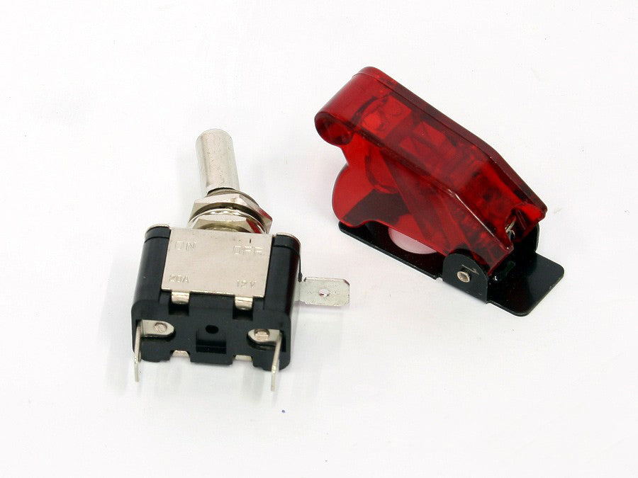 Toggle Switch with Red Safety - the4x4store.co.za